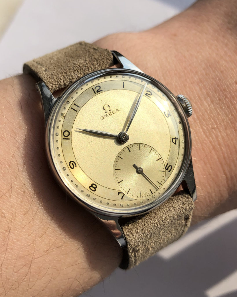 Omega 30T2 two-tone dial ref. 2390 – Brussels Vintage Watches