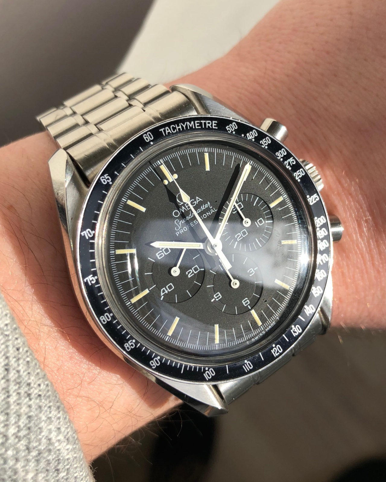Omega Speedmaster vintage “Long S” with 1479 bracelet – Brussels ...