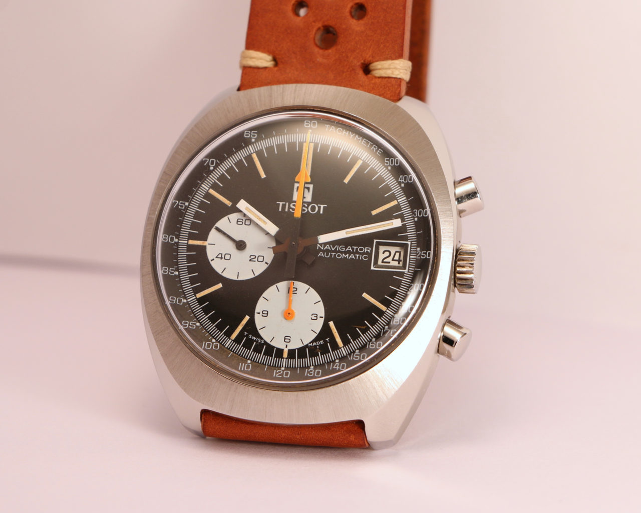 Tissot Navigator automatic chronograph perfect case – Brussels Vintage ...