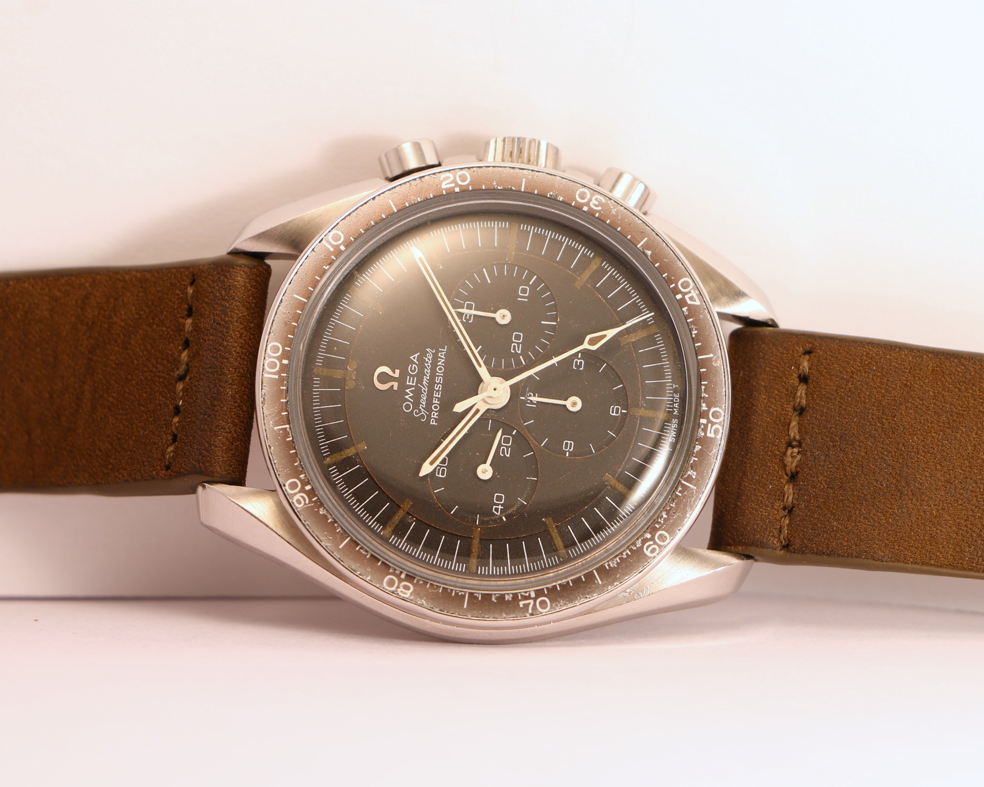 Very Rare Omega Speedmaster 321 Ref 105012 65 Tropical Dial And 