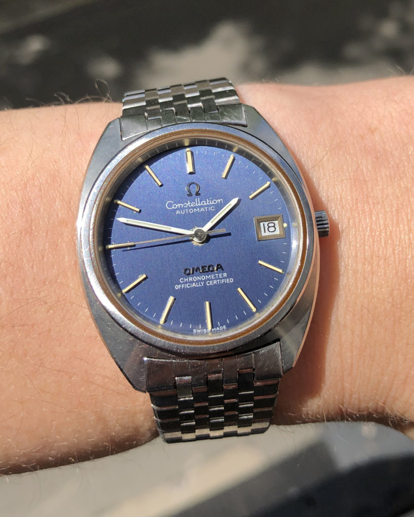 Rare Omega Constellation Chronometer “C shape” blue dial ref. 168.0056 ...