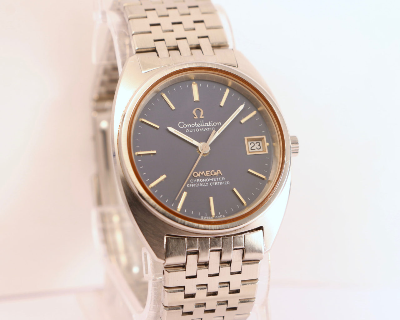 Rare Omega Constellation Chronometer “C shape” blue dial ref. 168.0056 ...