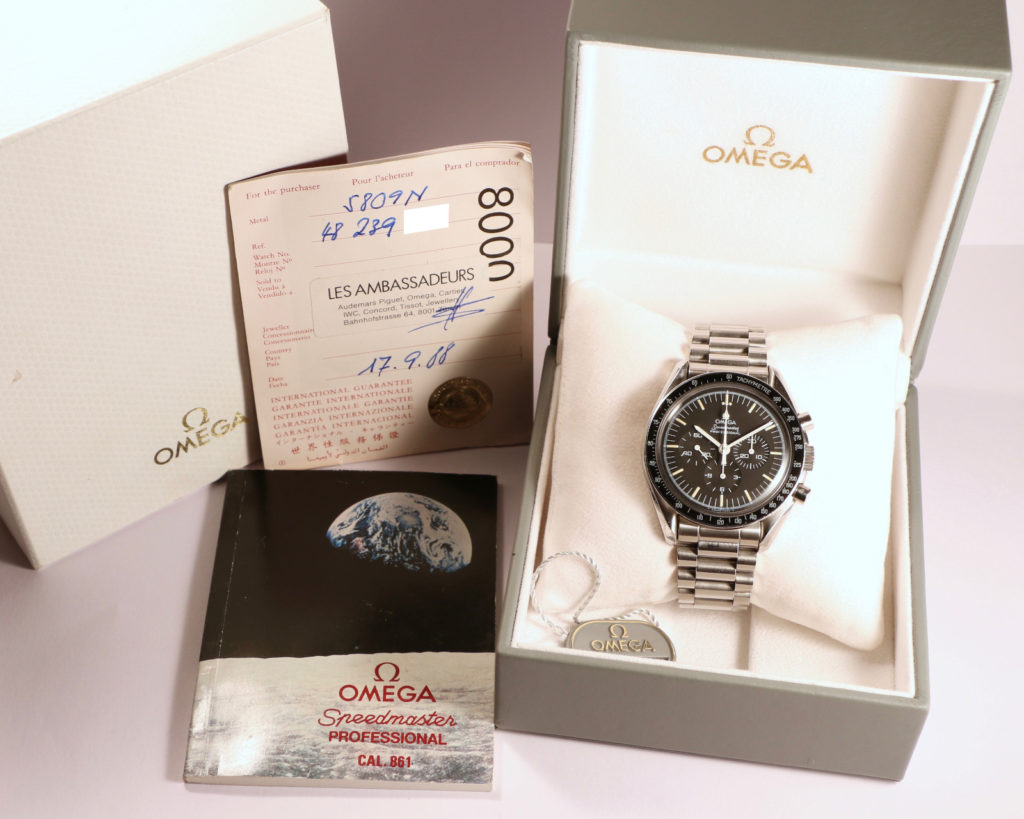 Rare Omega Speedmaster 3590.50 Full Set from 1988 with 1450 bracelet ...