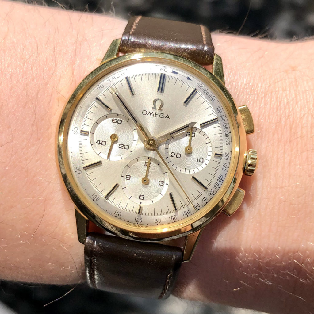 Beautiful Omega Chronograph 18K yellow gold cal. 321 ref. 101.010-63 ...