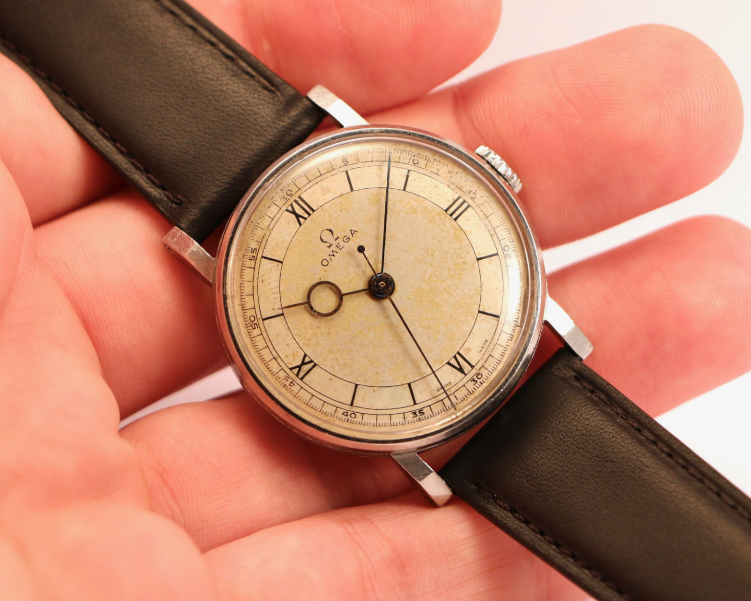 Rare Omega 30T2 Art-Deco “Pontife” hands fully serviced – Brussels ...