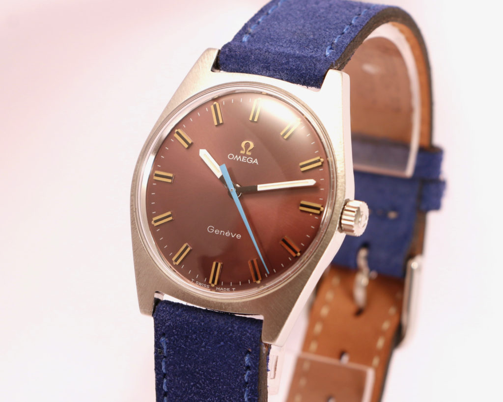 Omega Genève ref. 135.041 beautiful purple dial fully serviced ...