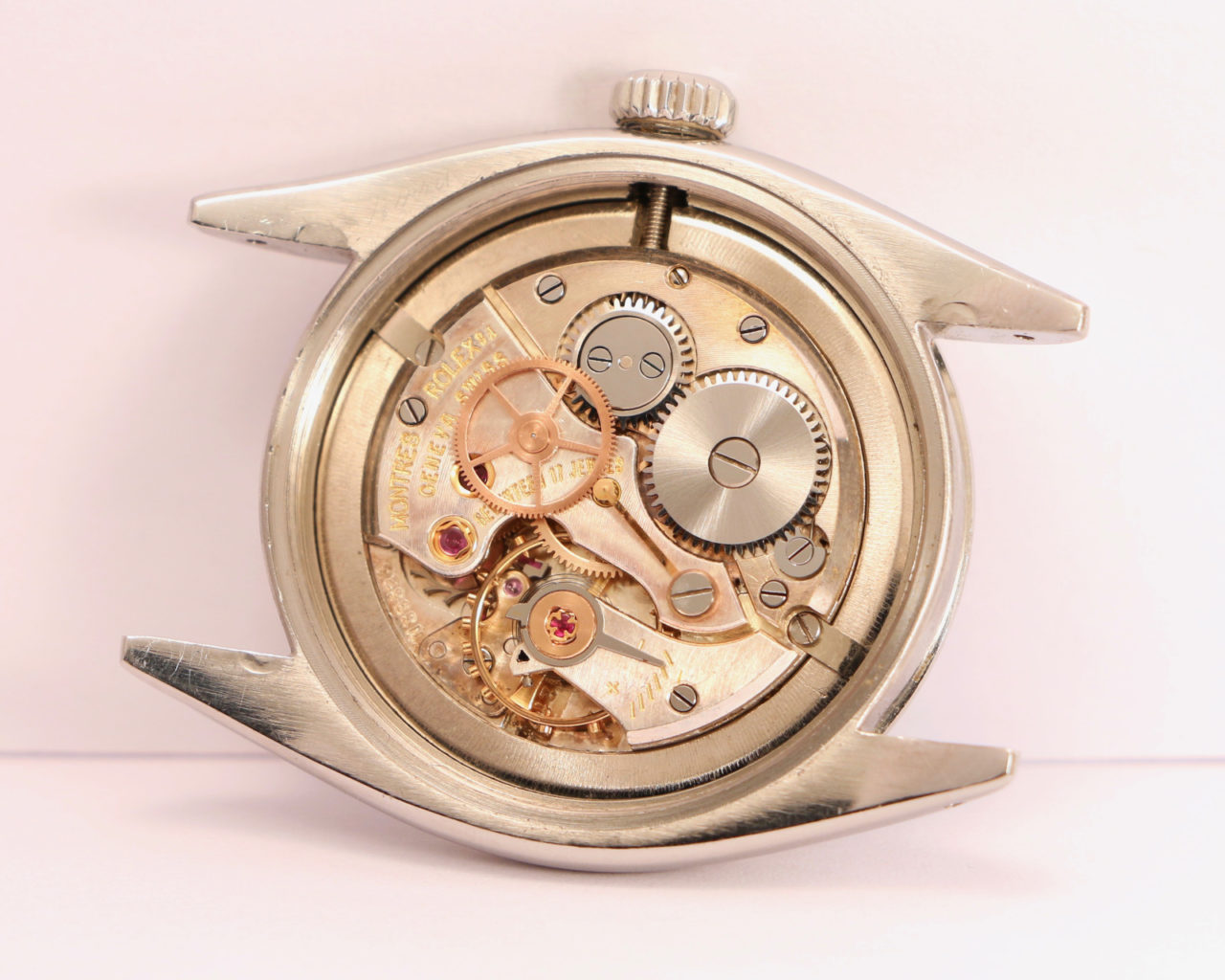 Rolex Oyster Precision ref. 6422 beautiful blue dial on riveted ...