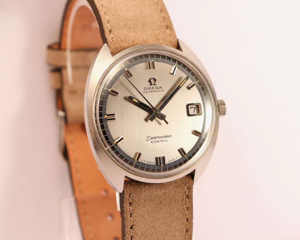 Omega Seamaster Cosmic automatic two-tone dial ref. 166.026 – Brussels Vintage Watches