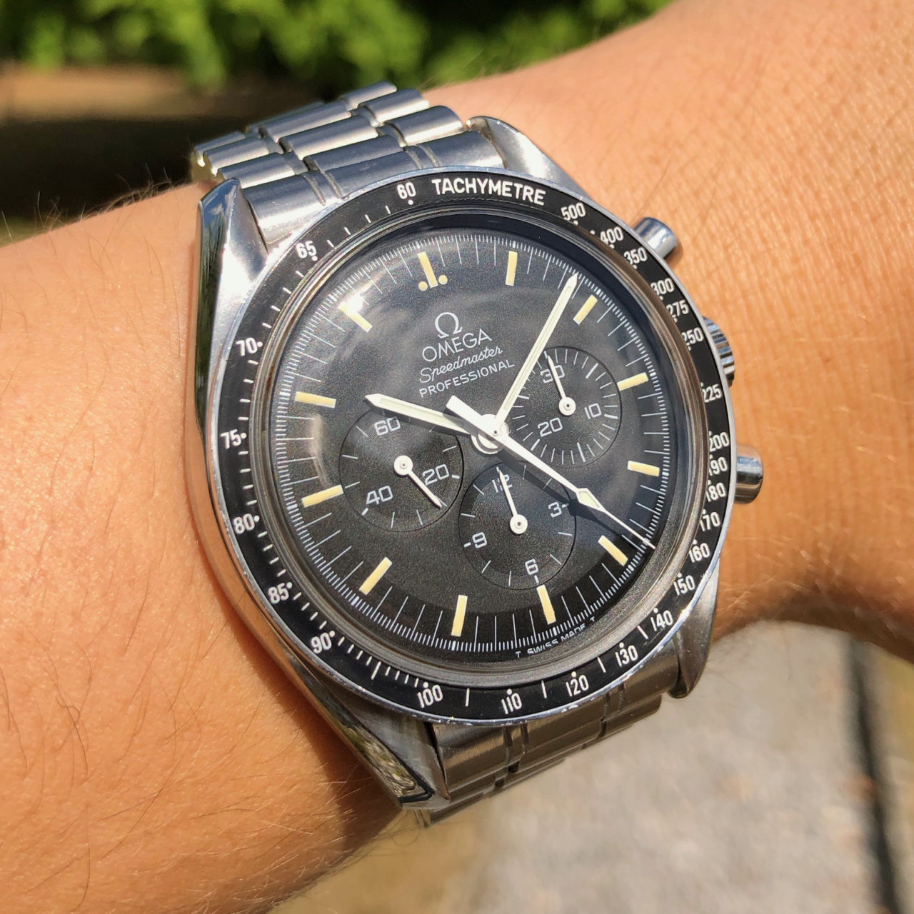 Omega Speedmaster Apollo XI ref. 3592.50 fond saphir circa 1991 ...