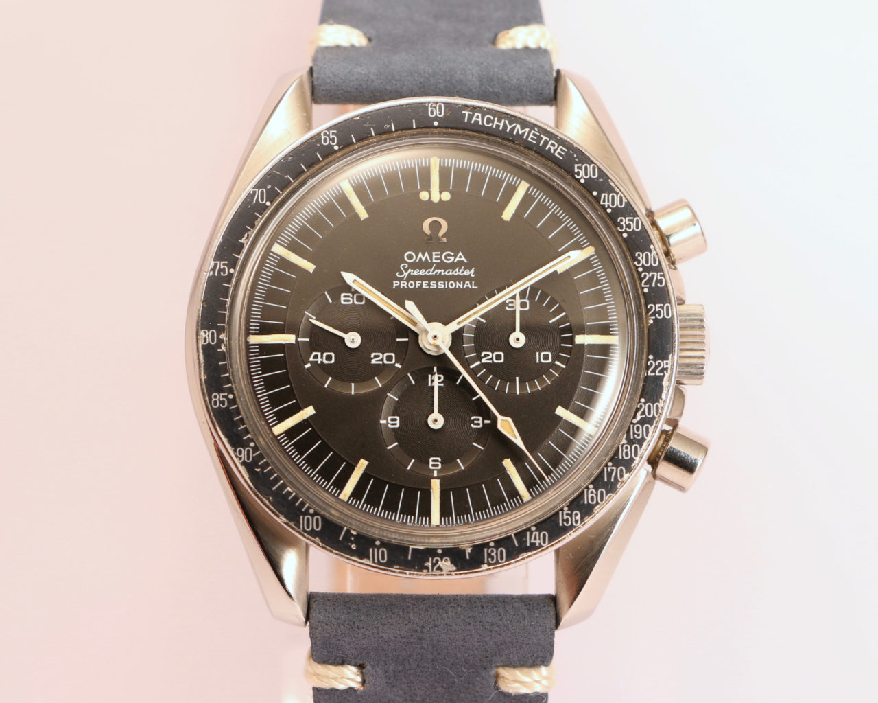 Very nice Omega Speedmaster Pre-Moon 145.012-67 cal. 321 blue bezel ...