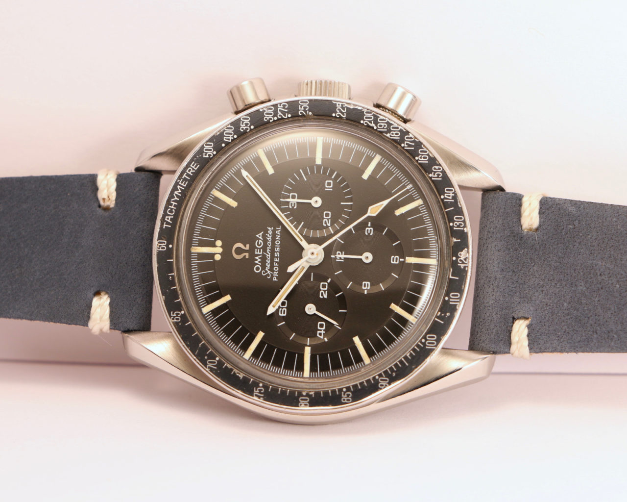 Very nice Omega Speedmaster Pre-Moon 145.012-67 cal. 321 blue bezel ...