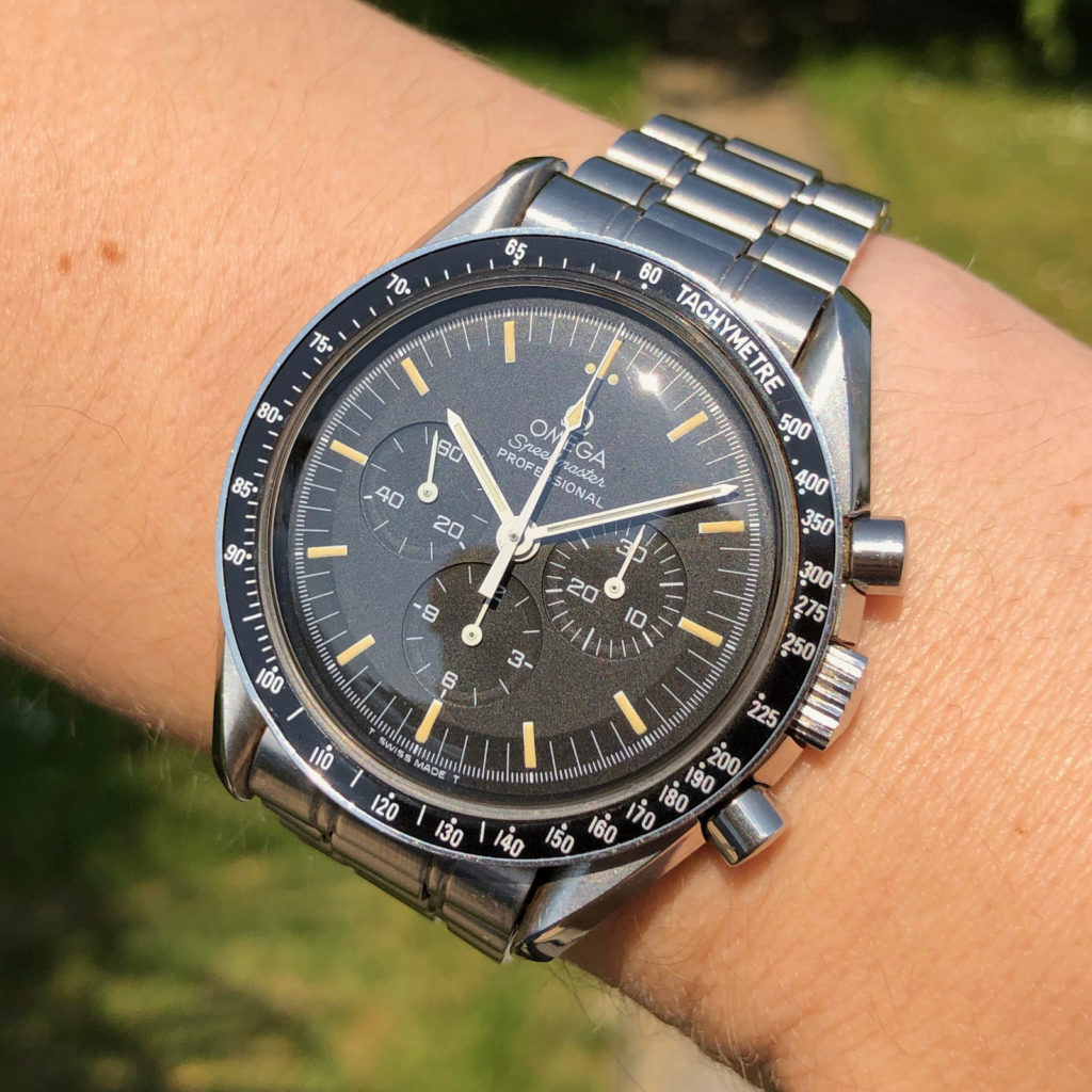 Extremely rare Omega Speedmaster vintage 145.022 “Blue Hesalite” circa ...