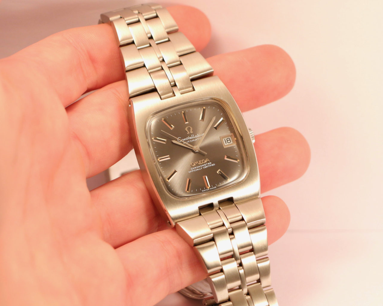 Omega Constellation “TV dial” ref. 168.047 on steel bracelet – Brussels ...