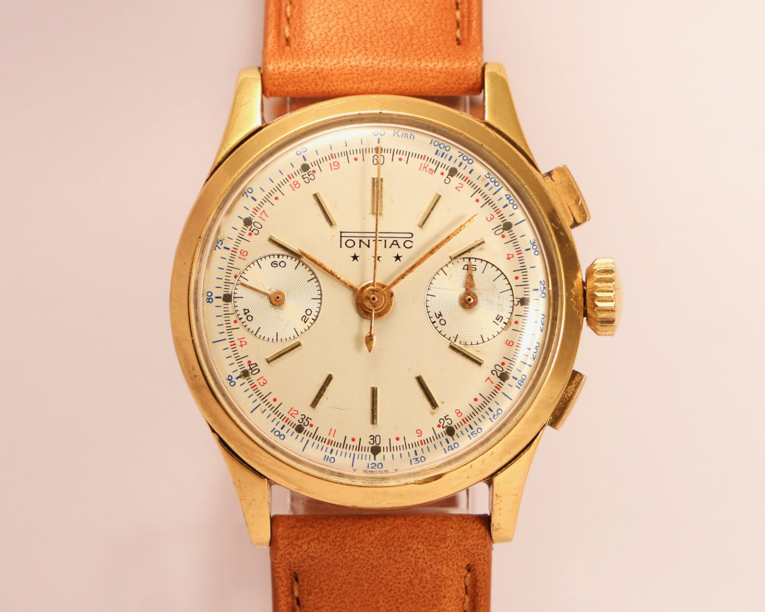 Vintage Pontiac chronograph 2 subdials fully serviced – Brussels ...