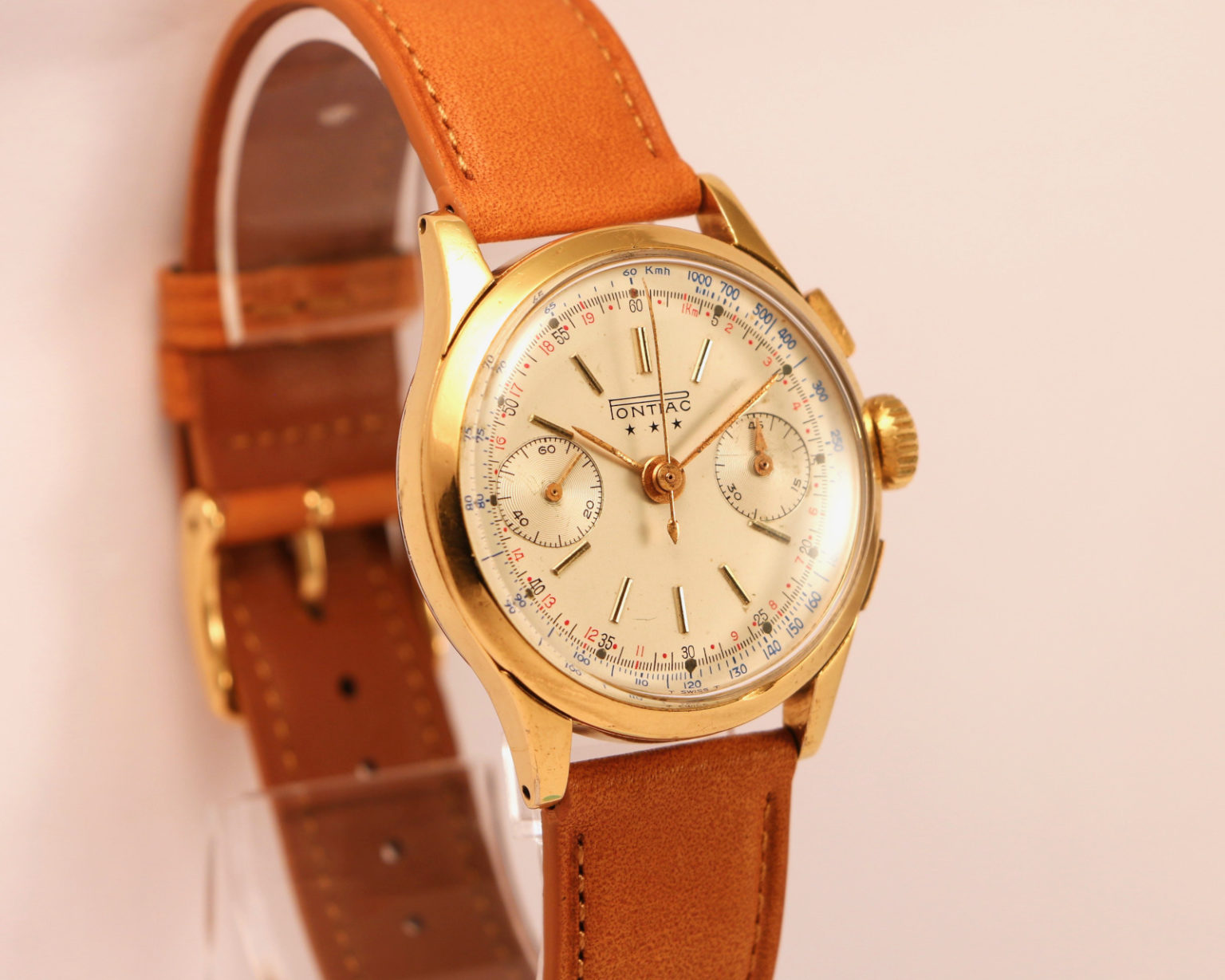 Vintage Pontiac chronograph 2 subdials fully serviced – Brussels ...
