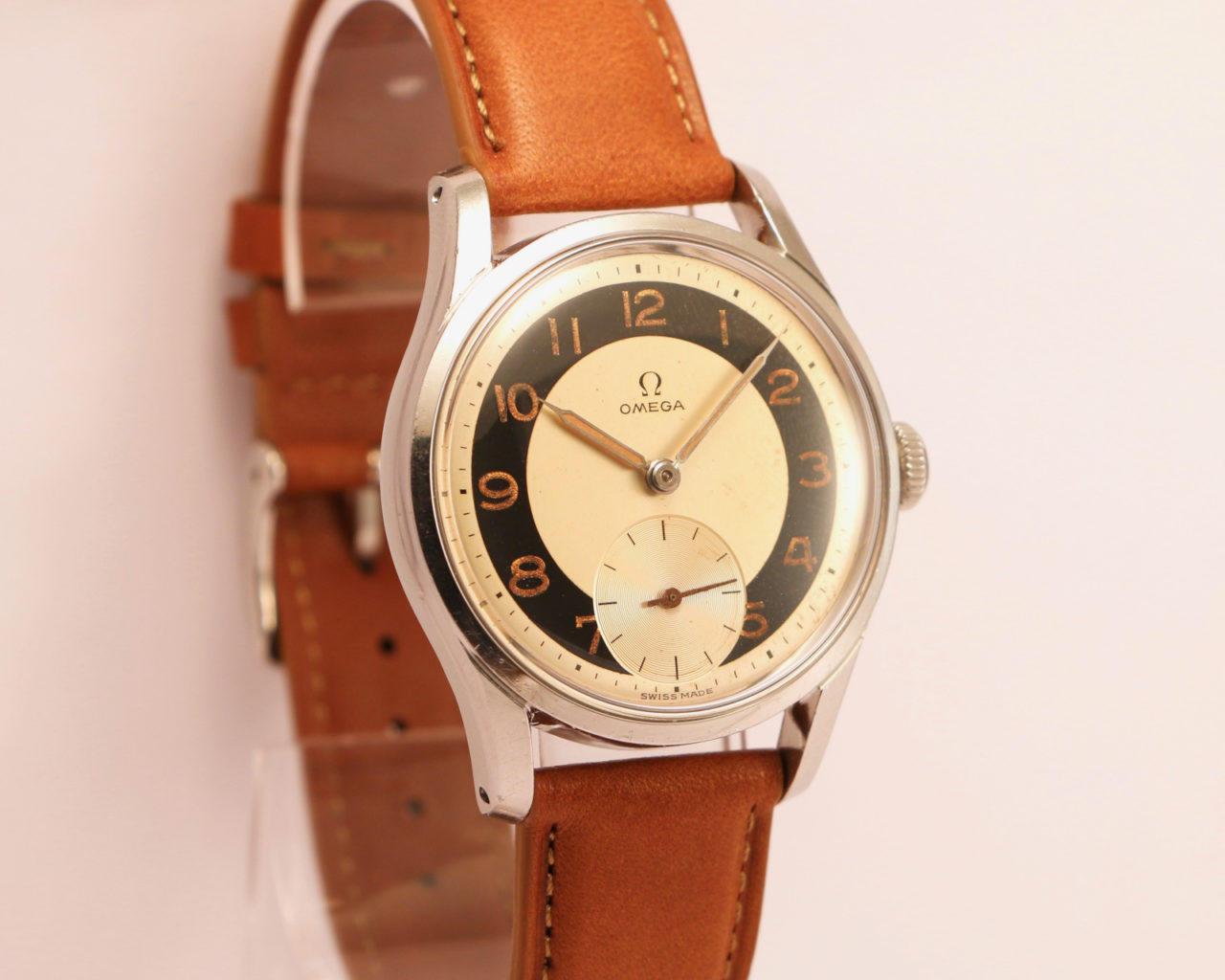 Rare Omega 30T2 ref. 2639 two-tone “Bullseye” dial fully serviced ...