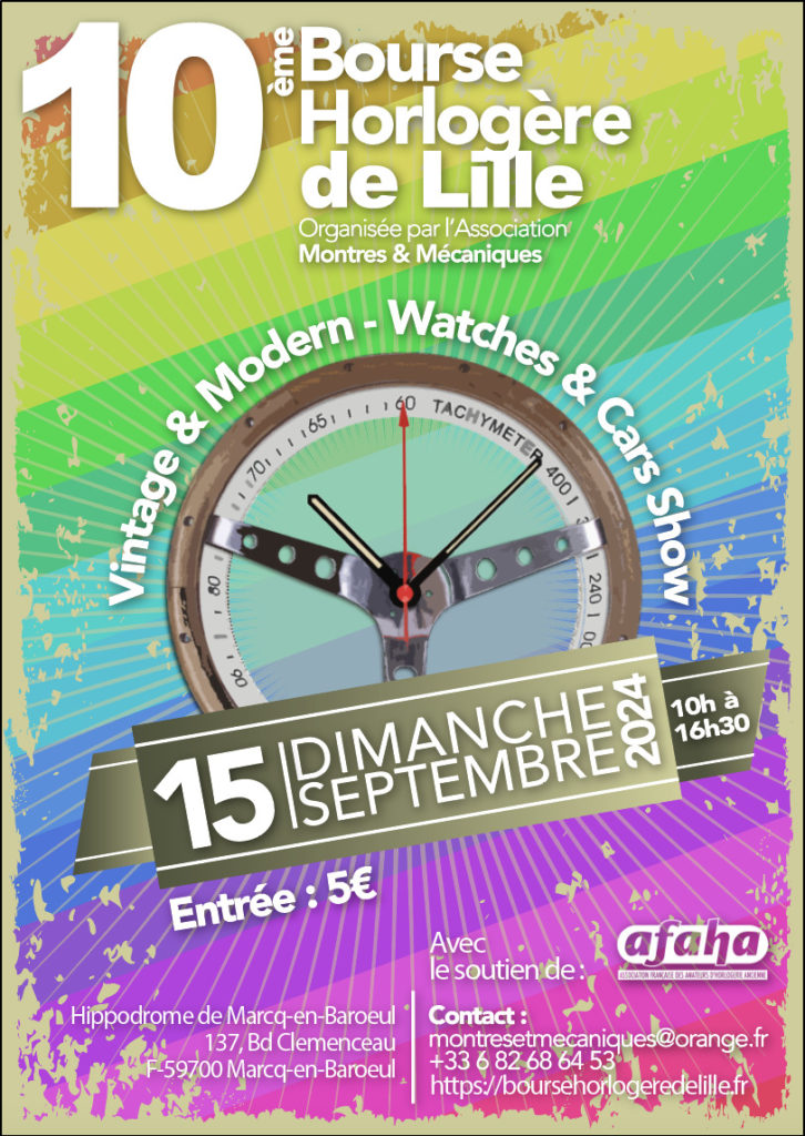 Meet us at the Lille Watch Fair on September 15, 2024 – Brussels ...