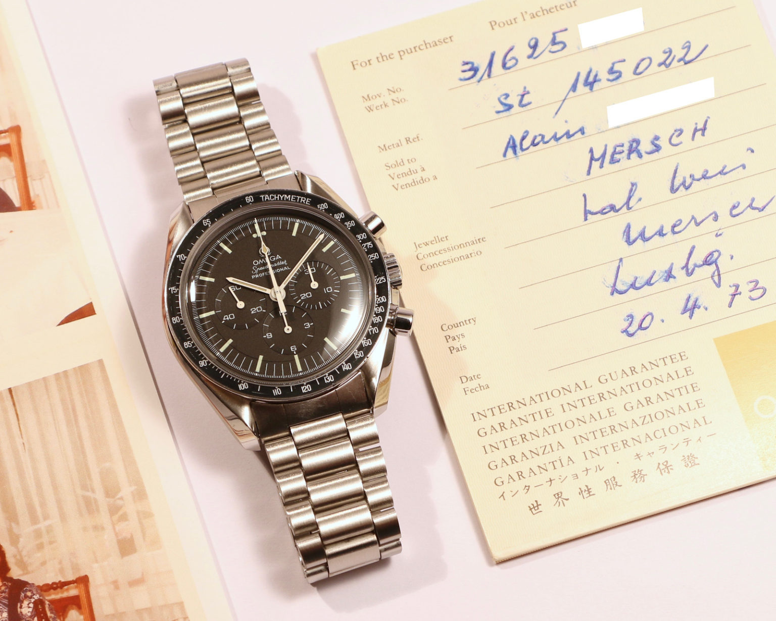 Rare Omega Speedmaster 145.022-69 “Straight Writing” First Owner with ...